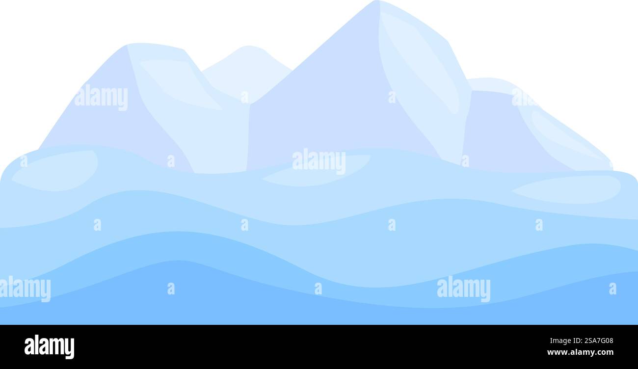 Iceberg floating on sea, global warming concept. Big iceberg floating ...