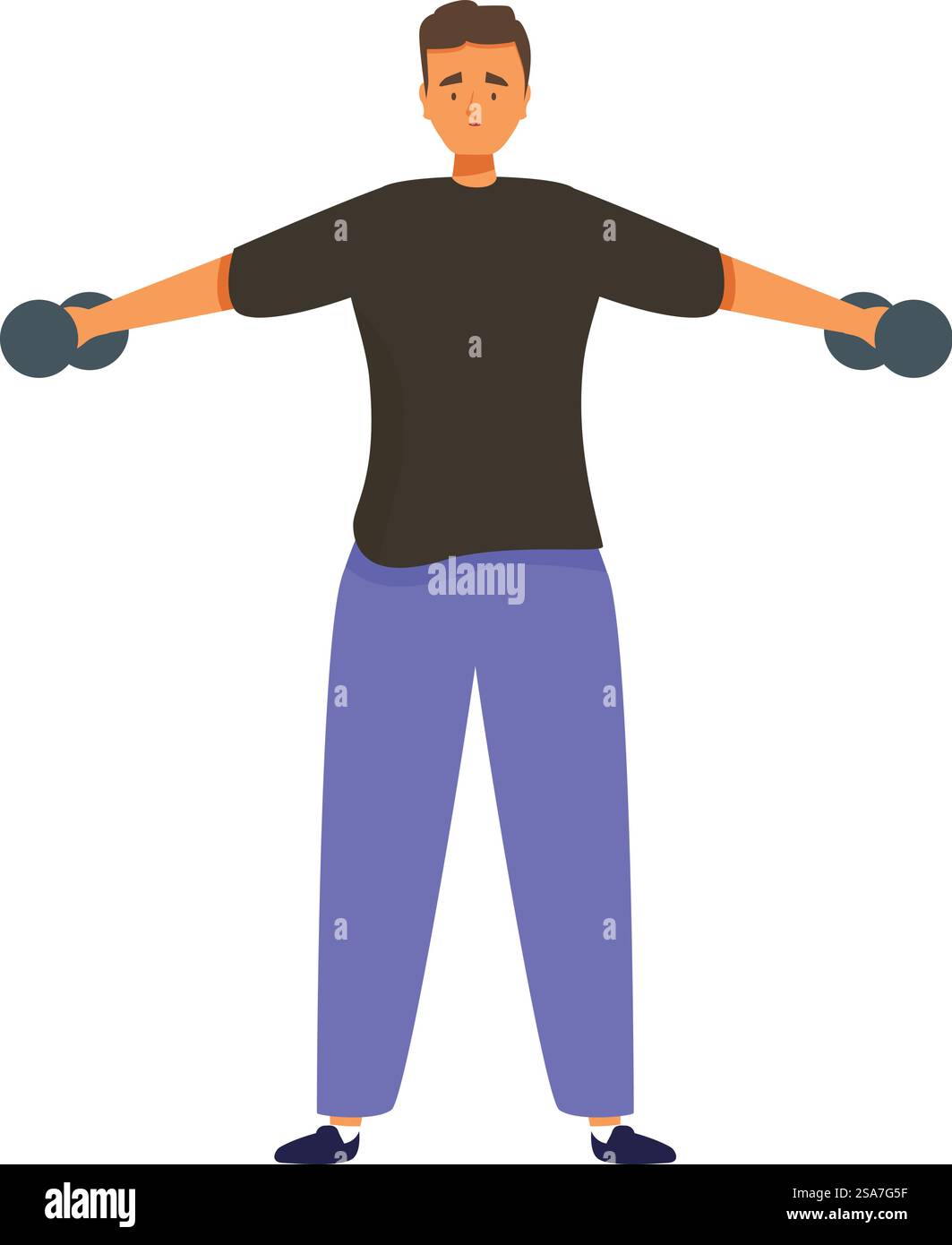 Man shoulders back fit Stock Vector Images - Alamy