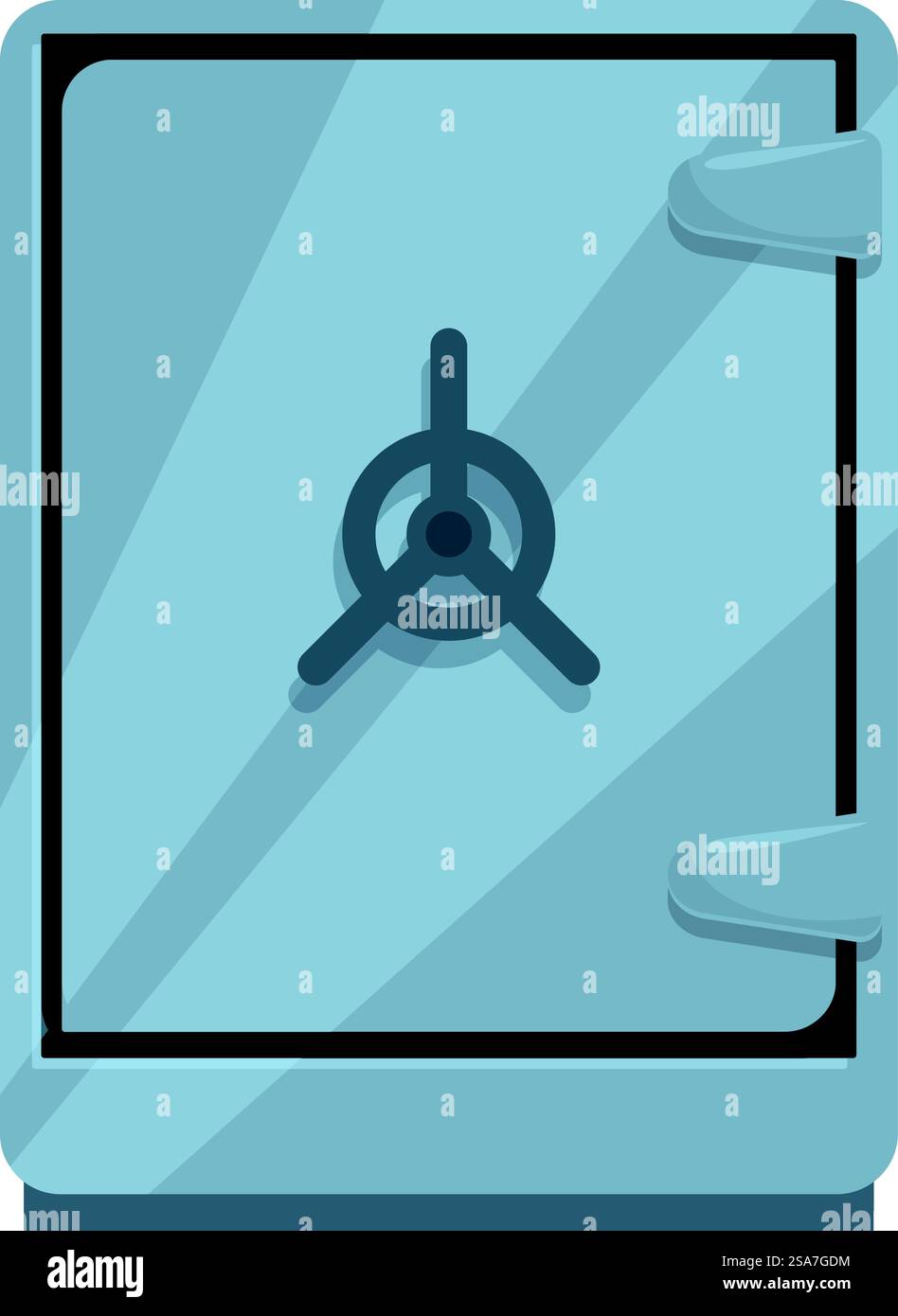 Large, heavy duty safe is protecting important documents, money, and ...