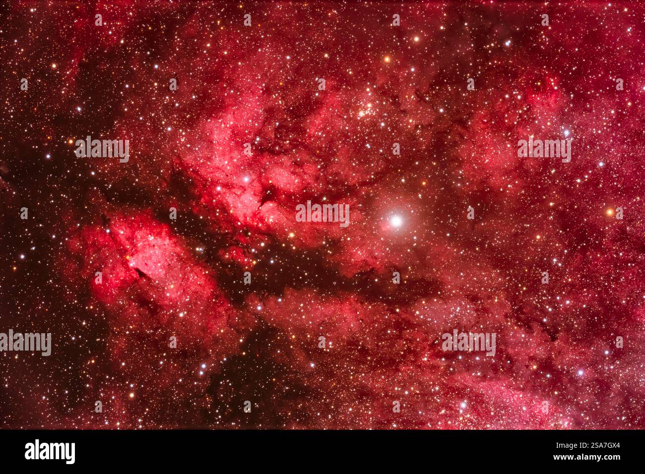 Complex of nebulosity around the star Gamma Cygni, aka Sadr, in central ...