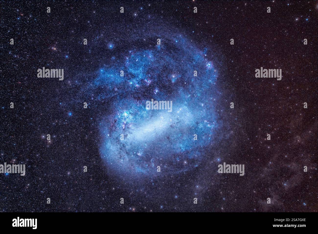 Large Magellanic Cloud, a satellite galaxy of our Milky Way and one ...