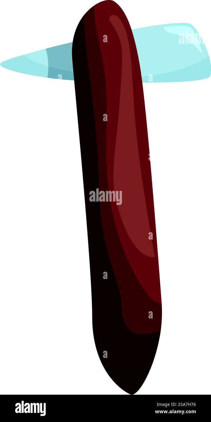 Stone age weapon, sharp axe with wooden handle for hunting wild animals ...