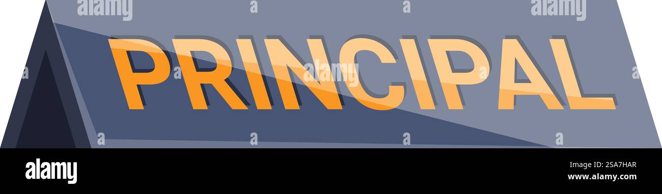 Principal sign sitting on a desk symbolizing leadership and ...
