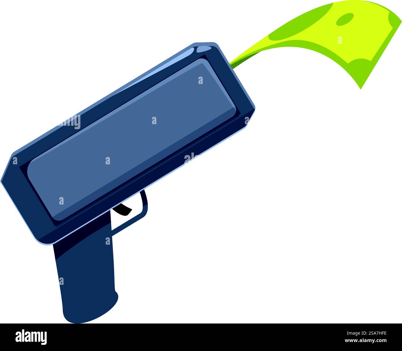 Money gun is shooting out cash, perfect for representing finance ...