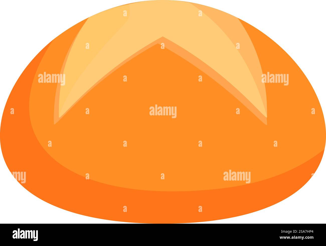 Simple round loaf of bread with a cross on top, perfect for a bakery ...