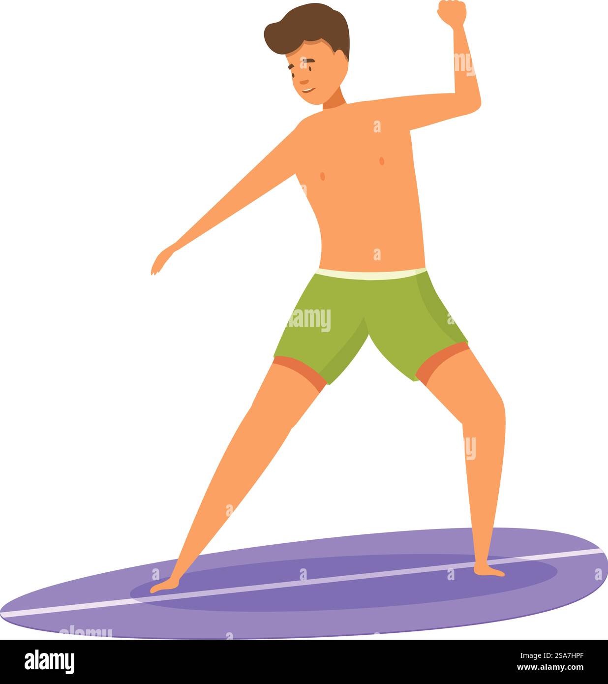 Surfer tricks wave Stock Vector Images - Alamy