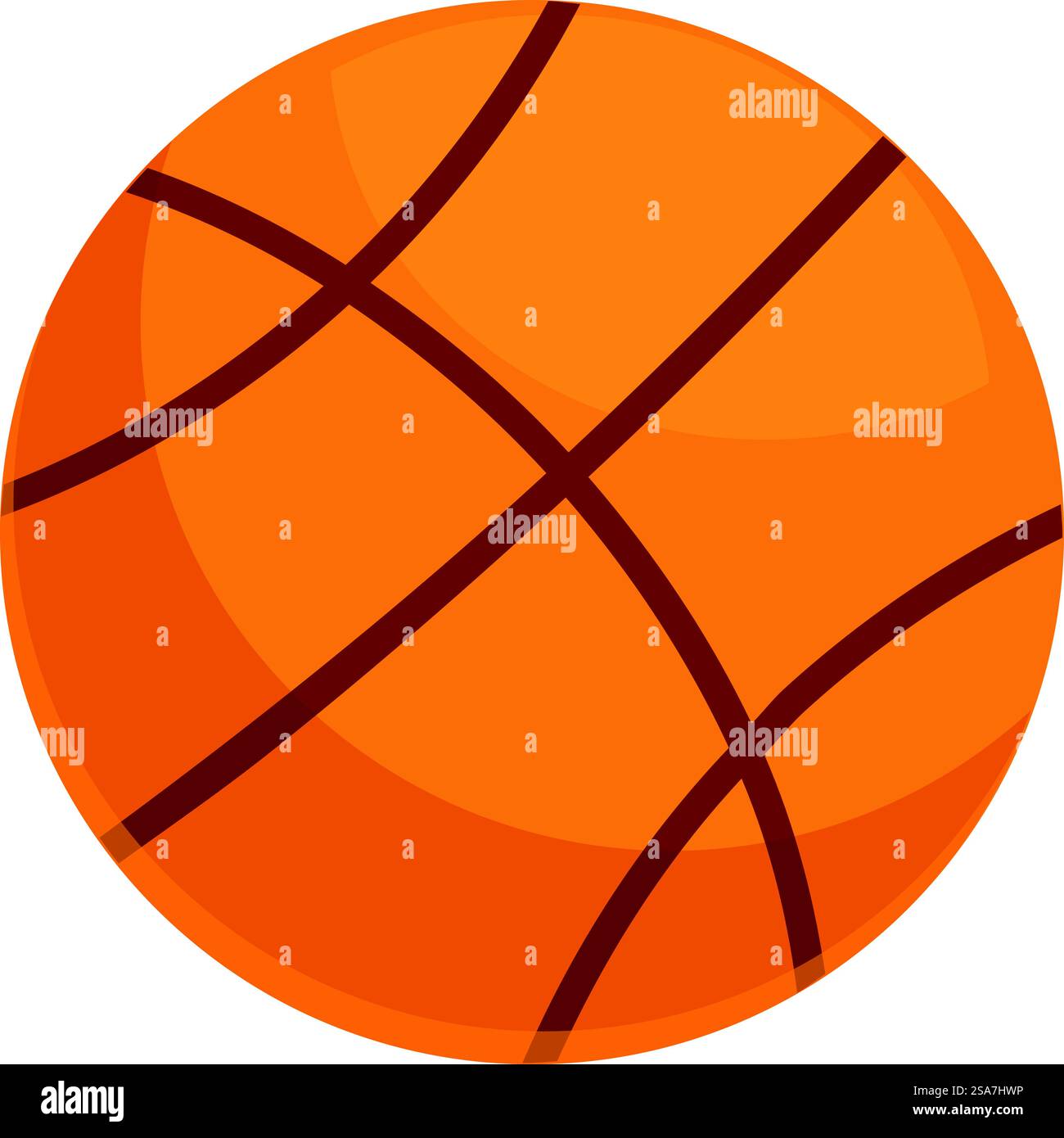 Classic orange basketball ball presenting professional sporting ...