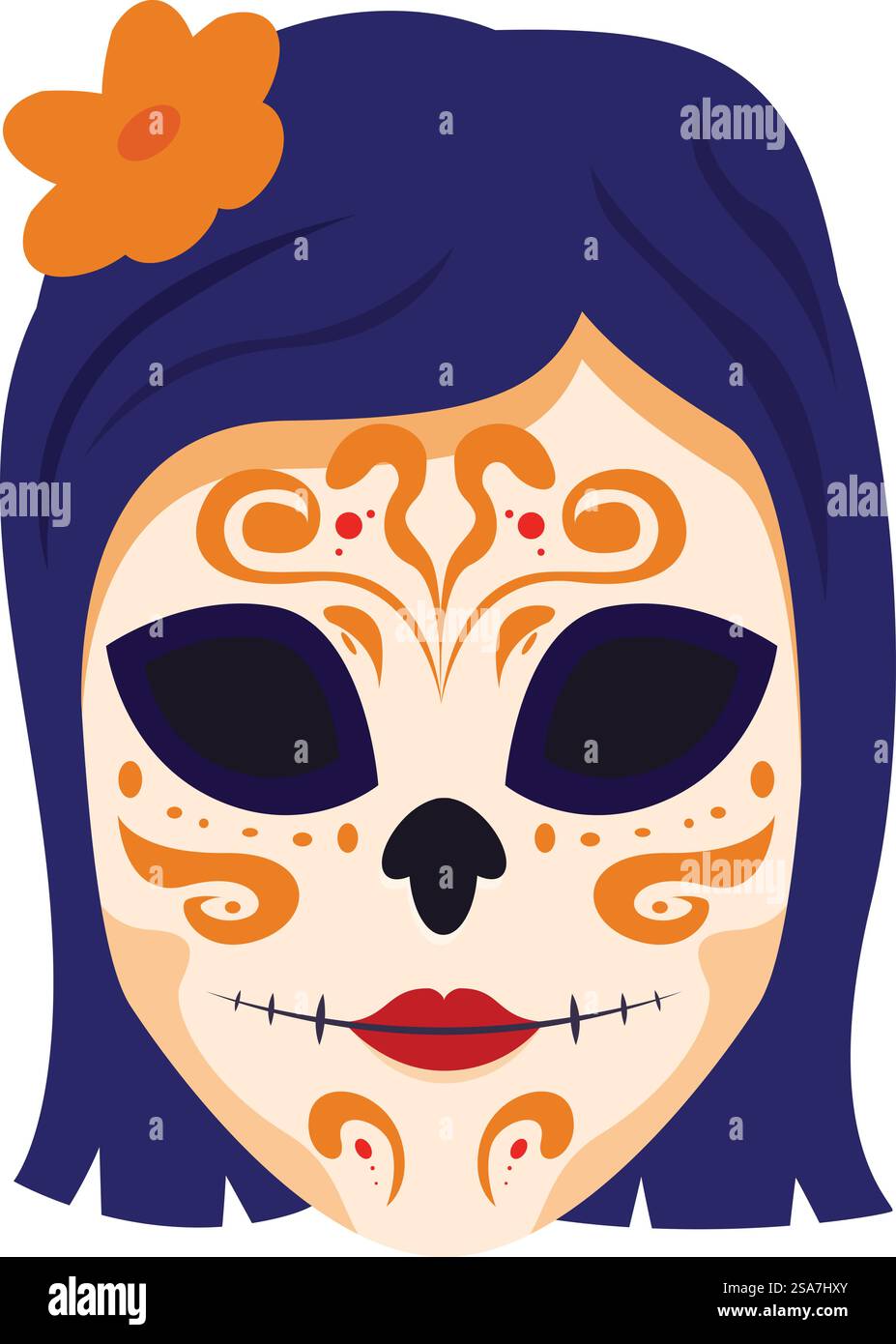 Woman in halloween day Stock Vector Images - Alamy