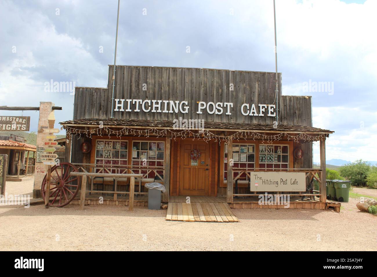 Hitching Post Cafe in Old Tombstone Arizona Stock Photo - Alamy