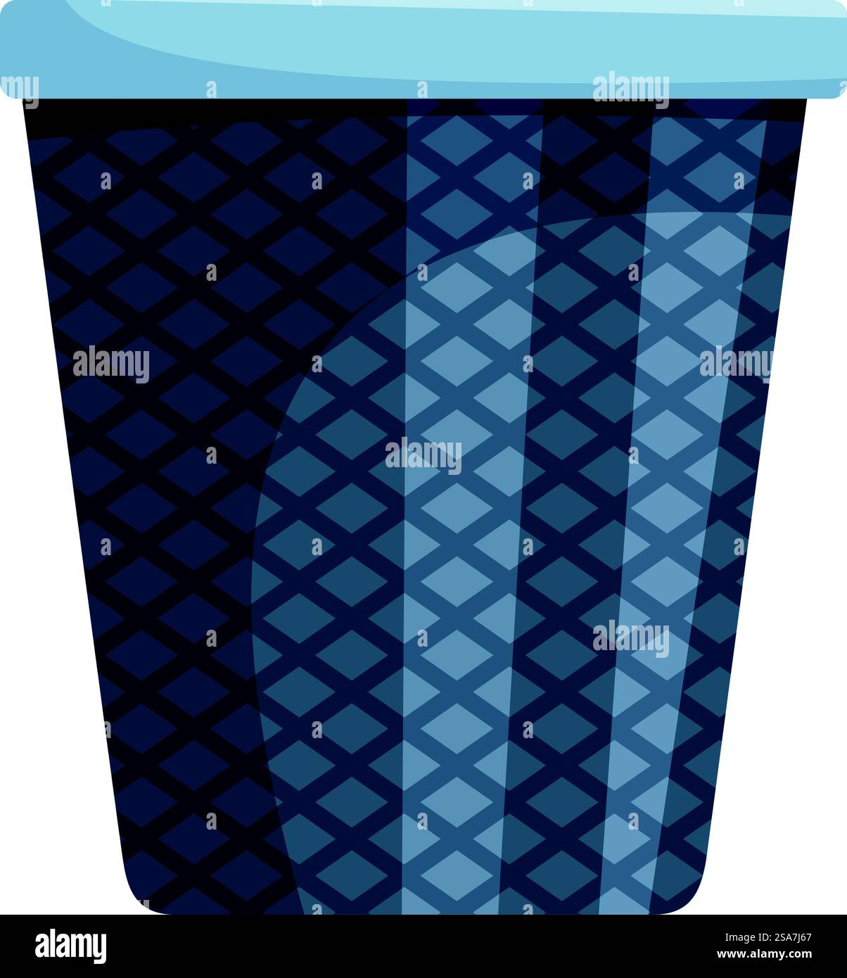 Empty office trashcan is waiting for someone to throw something in it ...