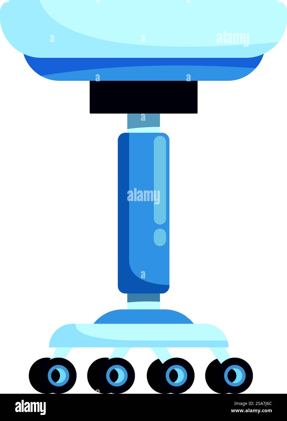 Modern rolling chair featuring adjustable height for comfort. Modern ...