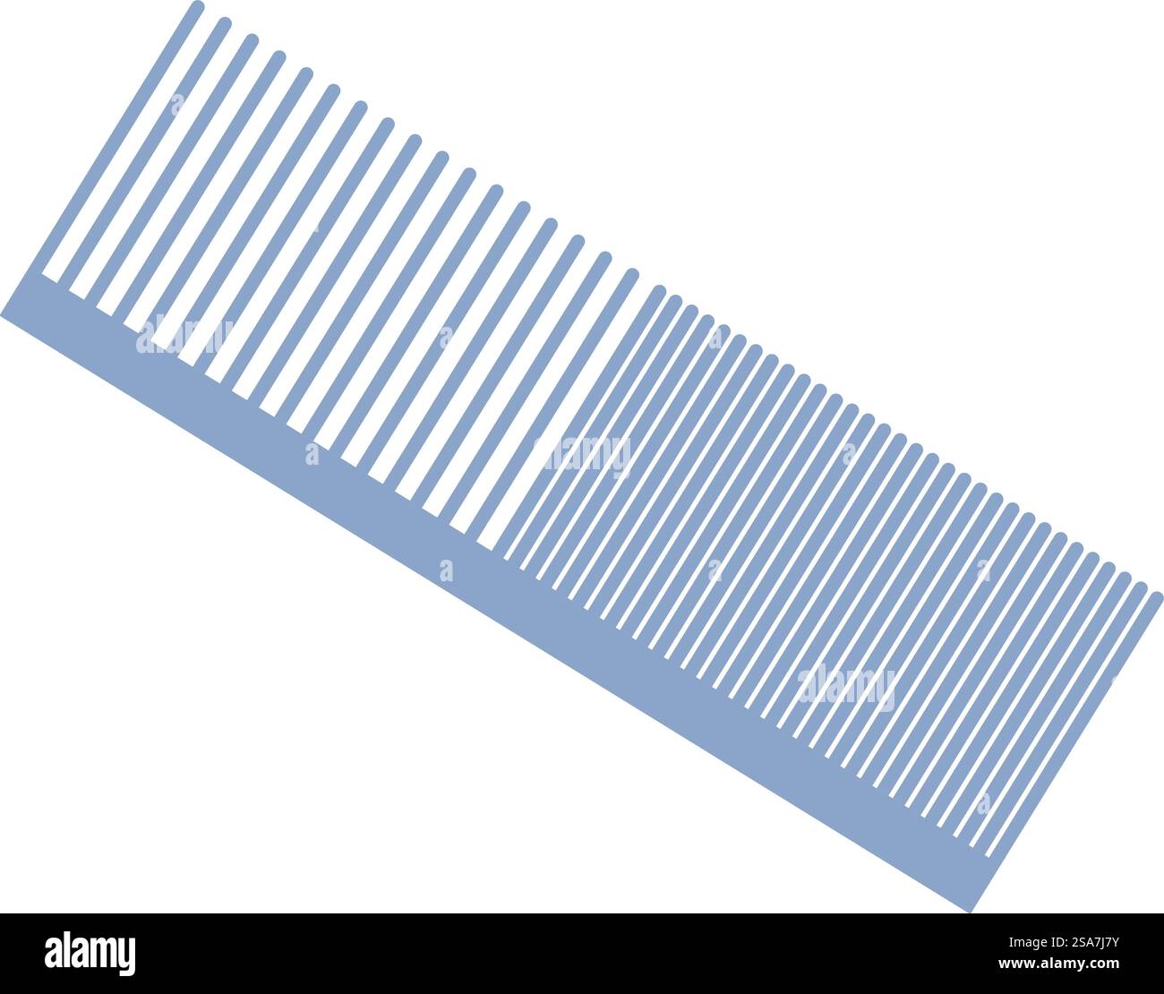 Simple minimalist drawing of a blue comb hi-res stock photography and ...
