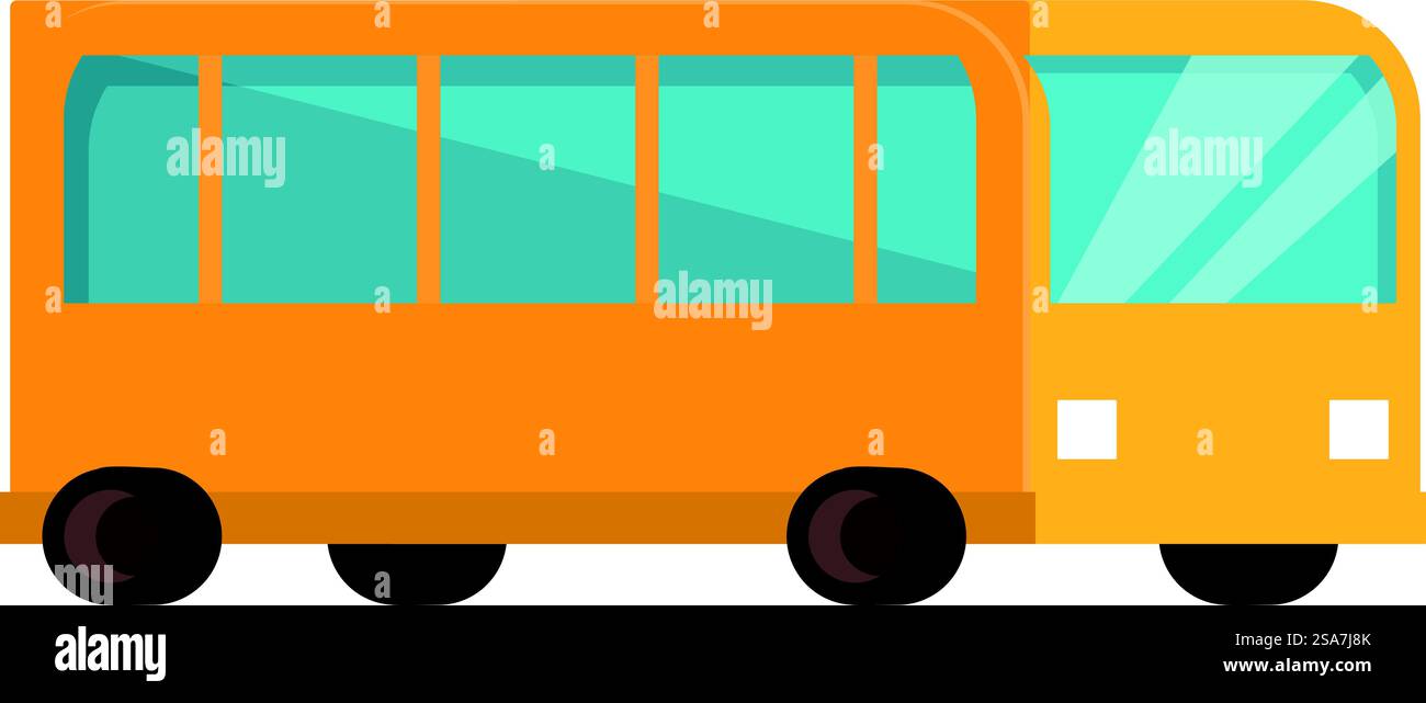 Yellow school bus standing alone and waiting for children. Yellow ...