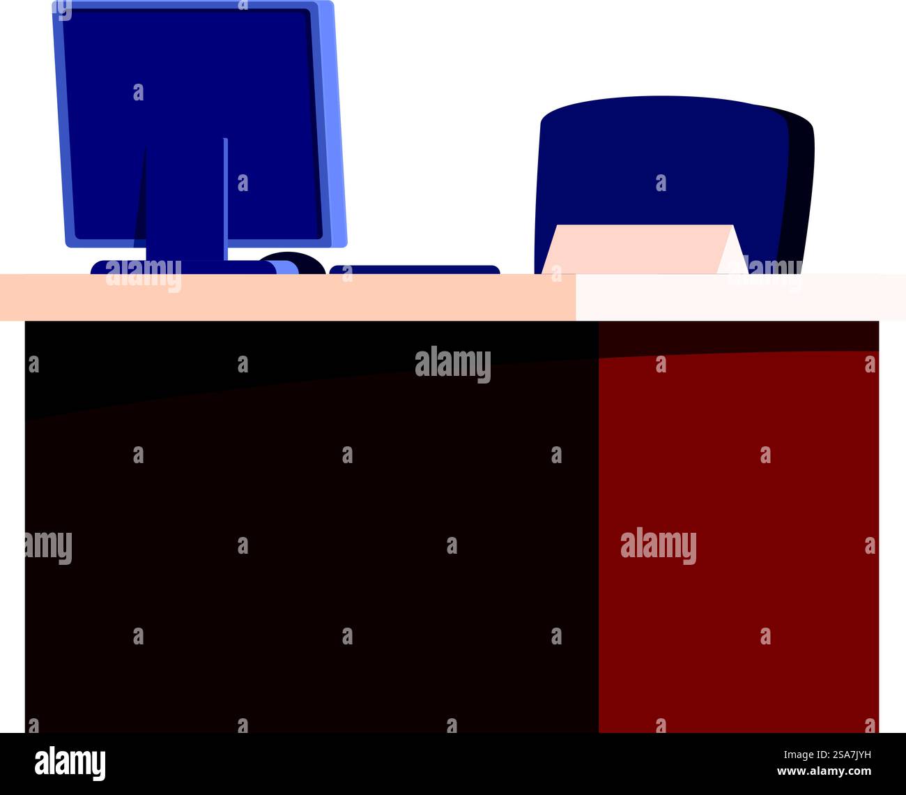 Modern clean interior reception Cut Out Stock Images & Pictures - Alamy