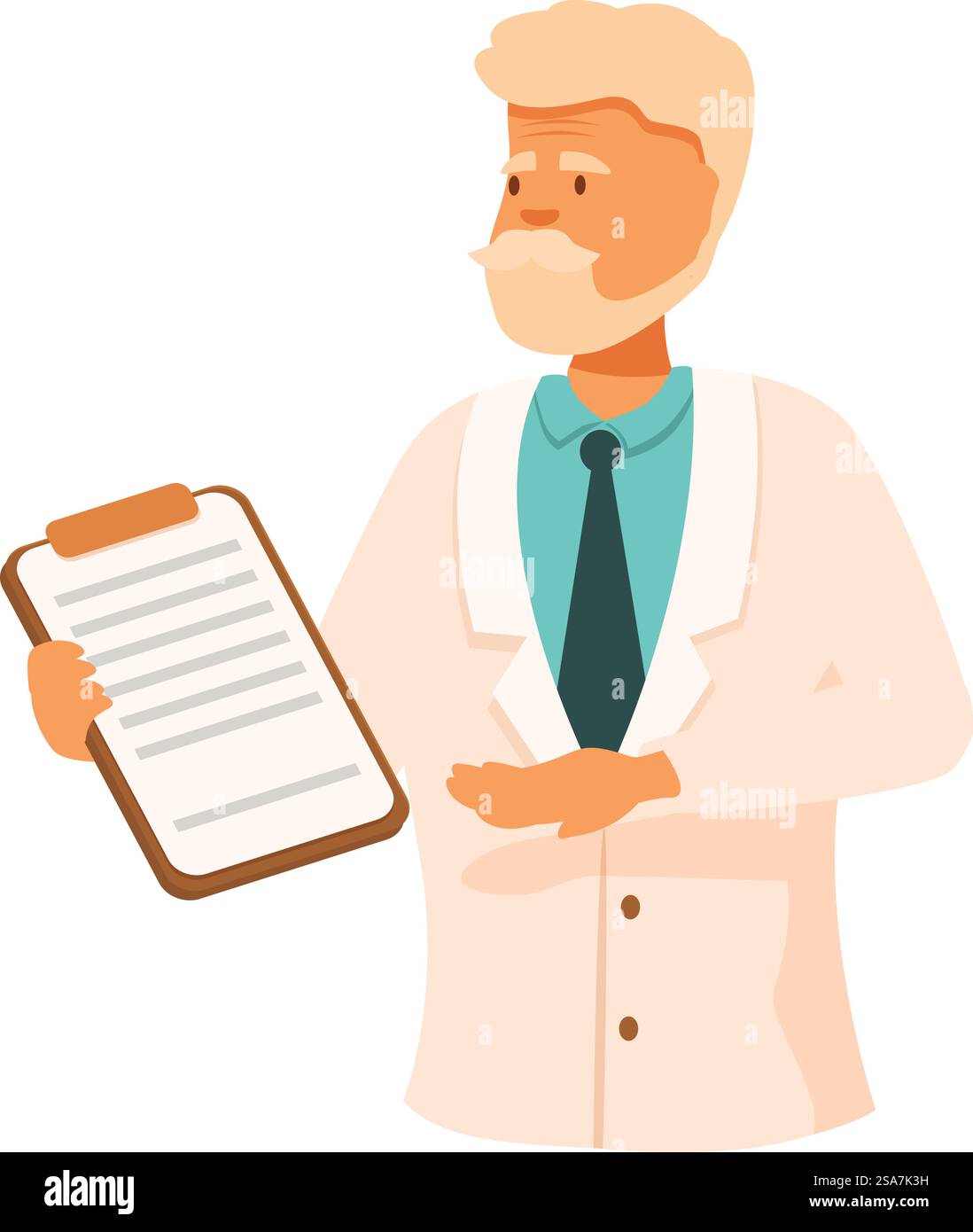 Doctor explaining something patient Stock Vector Images - Alamy