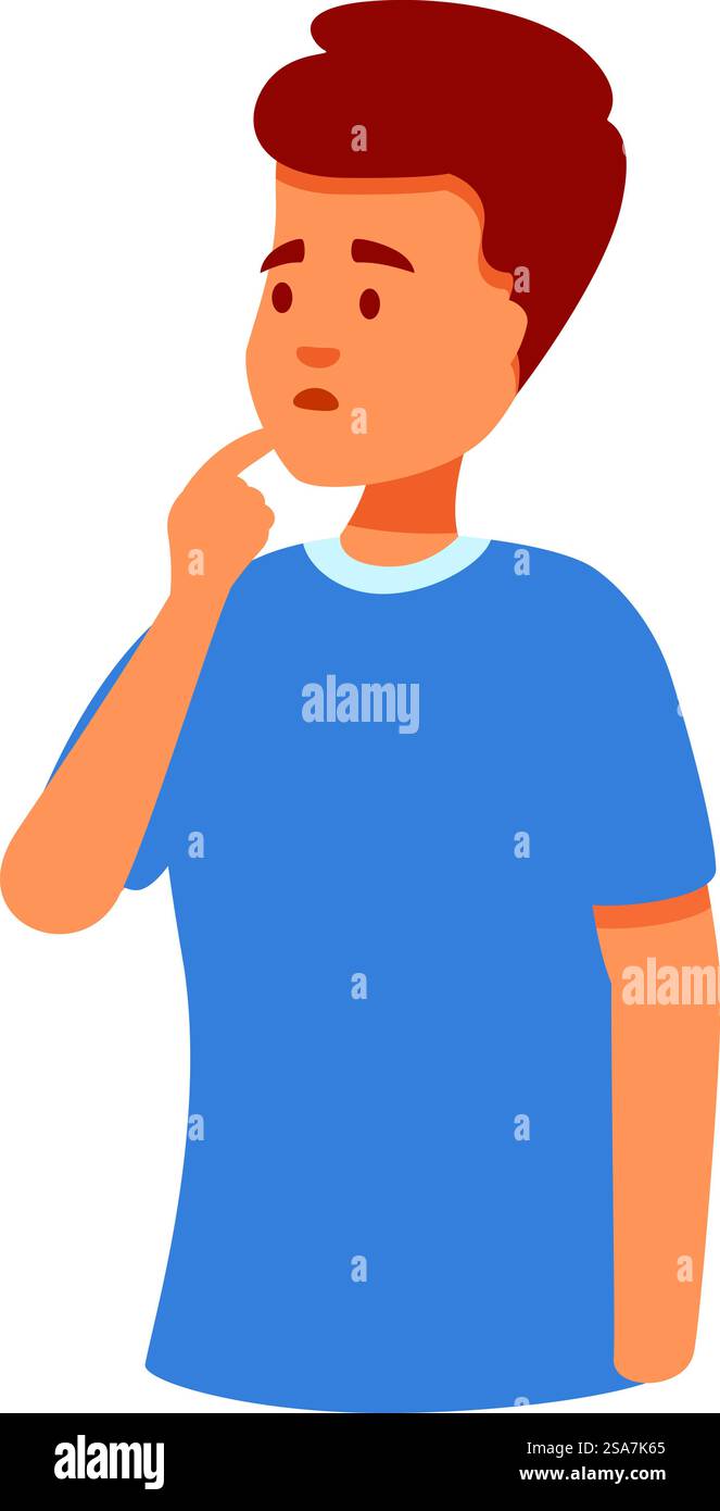 Face in contemplation Cut Out Stock Images & Pictures - Alamy