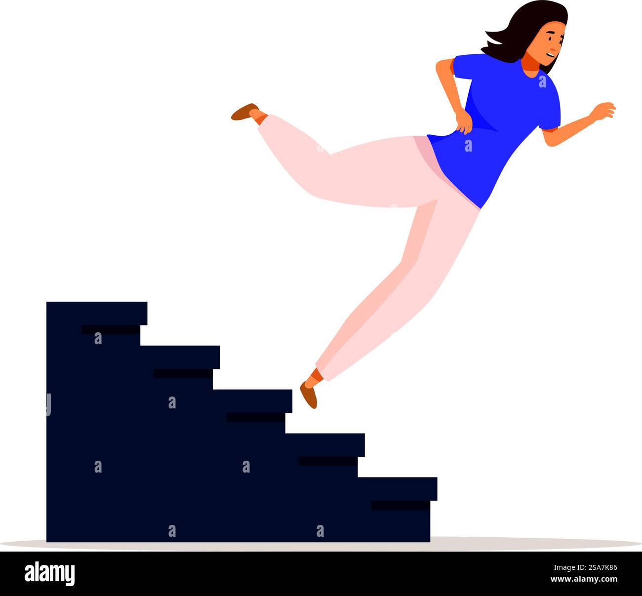 Safety at work stairs Cut Out Stock Images & Pictures - Alamy