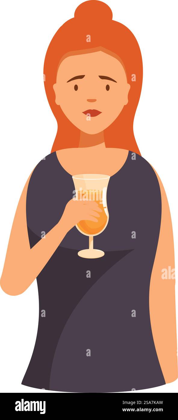 One woman bored Stock Vector Images - Alamy