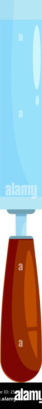 Sharp metal chisel with wooden handle for professional carpentry and ...