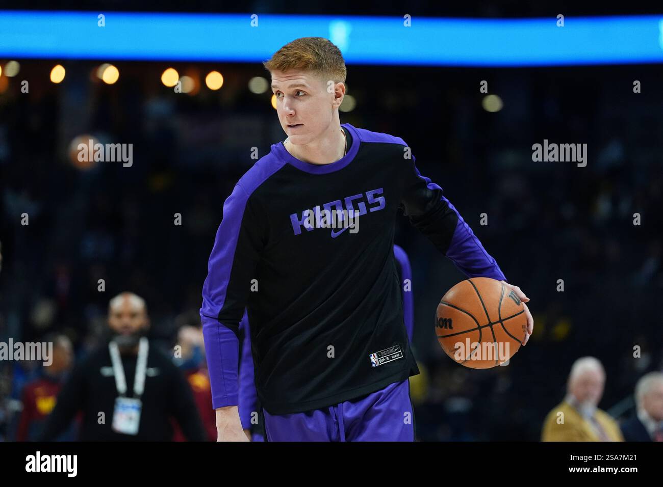 Sacramento Kings guard Kevin Huerter (9) in the first half of an NBA ...