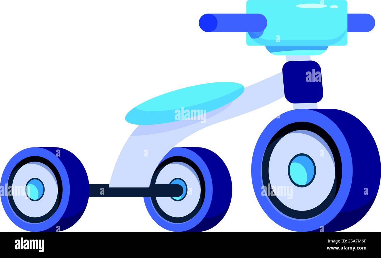 Sleek and stylish three wheeled bike designed for children, encouraging outdoor play and ...