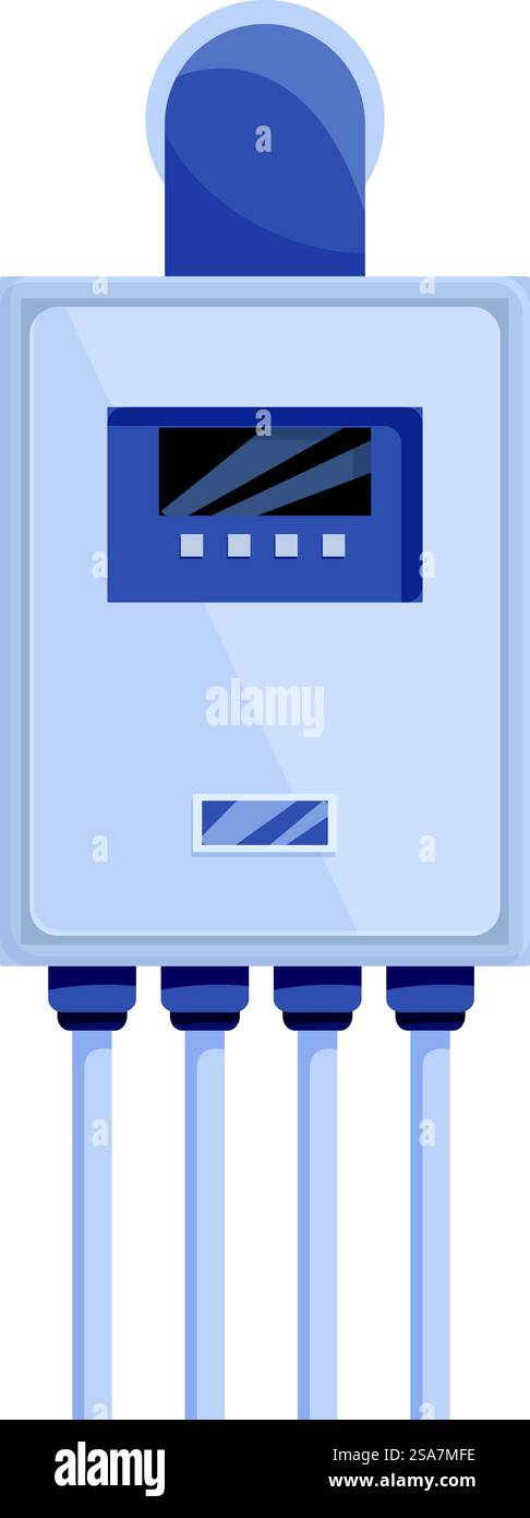 Electric meter is measuring electricity consumption in kilowatt hour ...