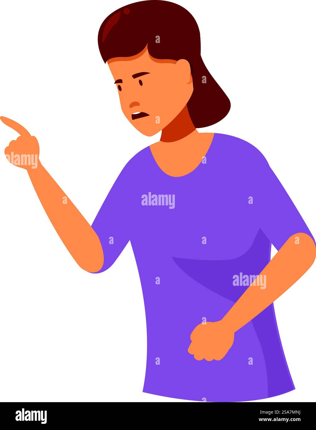 Accusatory woman pointing her finger at someone angry woman hi-res ...