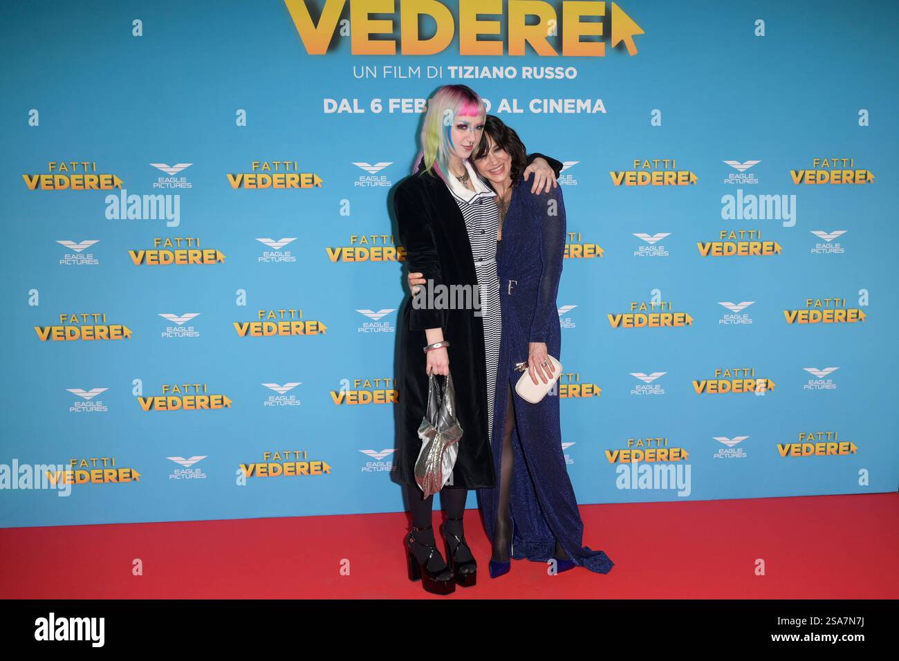 Rome, Italy. 28th Jan, 2025. Anna Lou Castoldi (l) and Asia Argento (r ...
