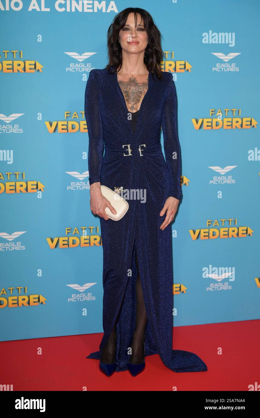 Rome, Italy. 28th Jan, 2025. Asia Argento attends the red carpet of the ...