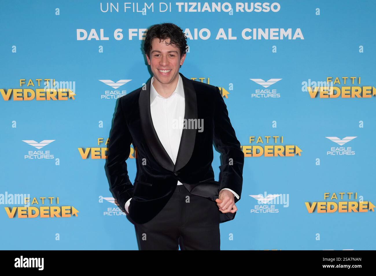 Rome, Italy. 28th Jan, 2025. Francesco Centorame attends the red carpet ...