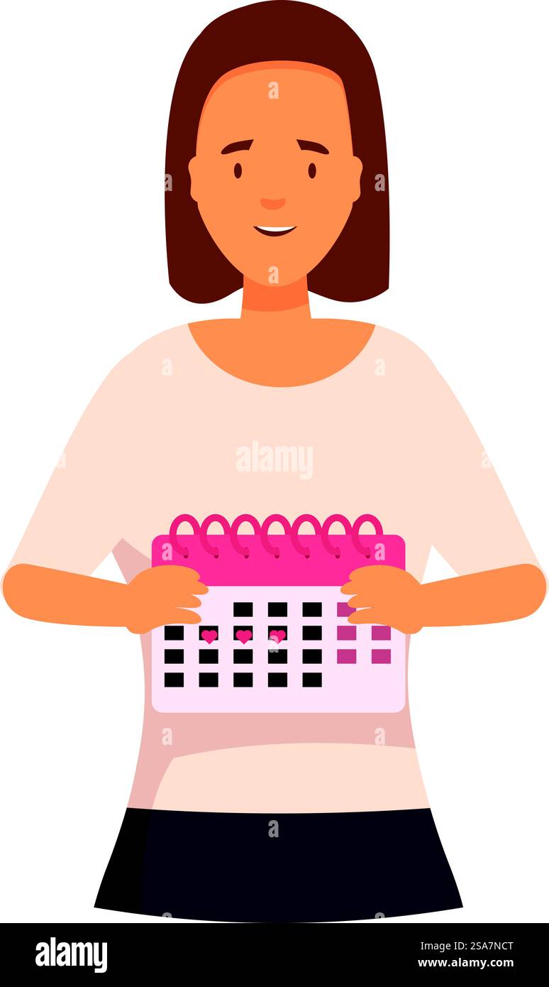 Busy woman manager holding Stock Vector Images - Alamy