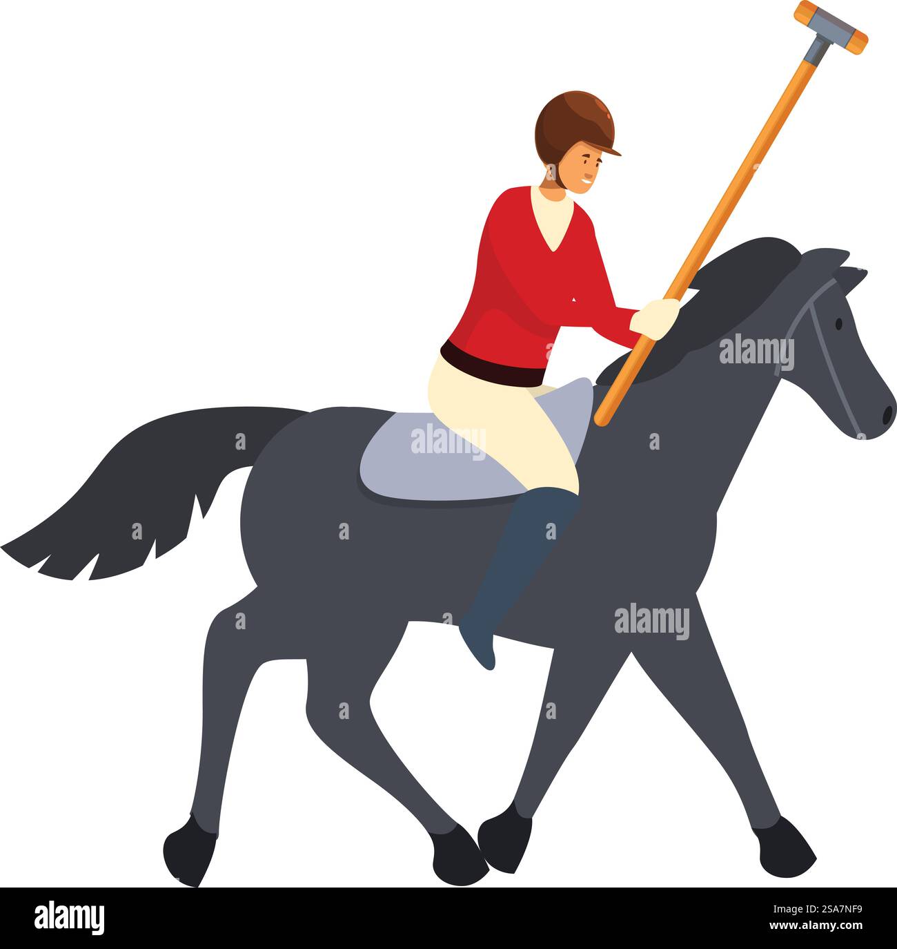 Professional polo player wearing a helmet hi-res stock photography and ...