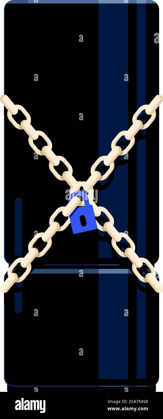 Domestic door chain Stock Vector Images - Alamy