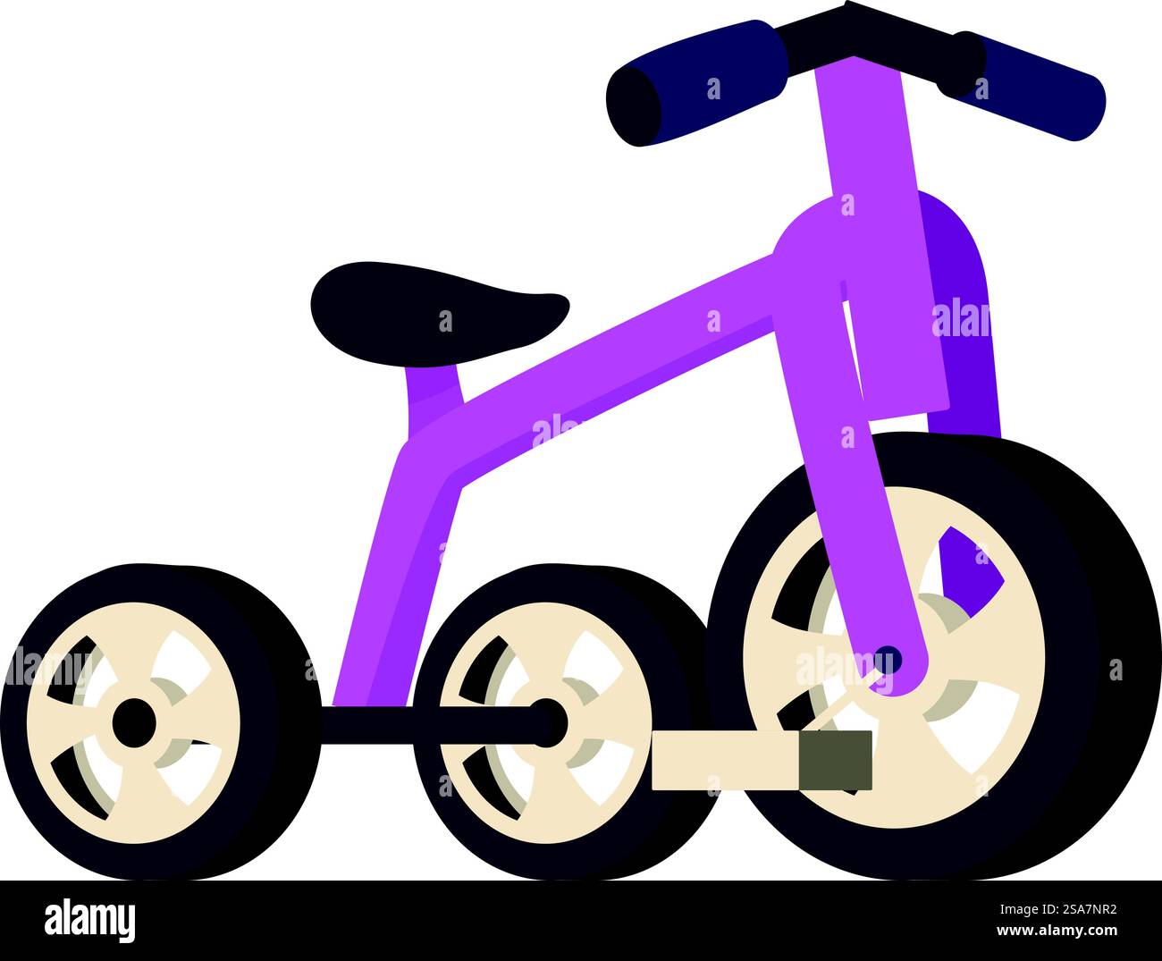 Pink tricycle is waiting for a child to come ride. Pink tricycle ...