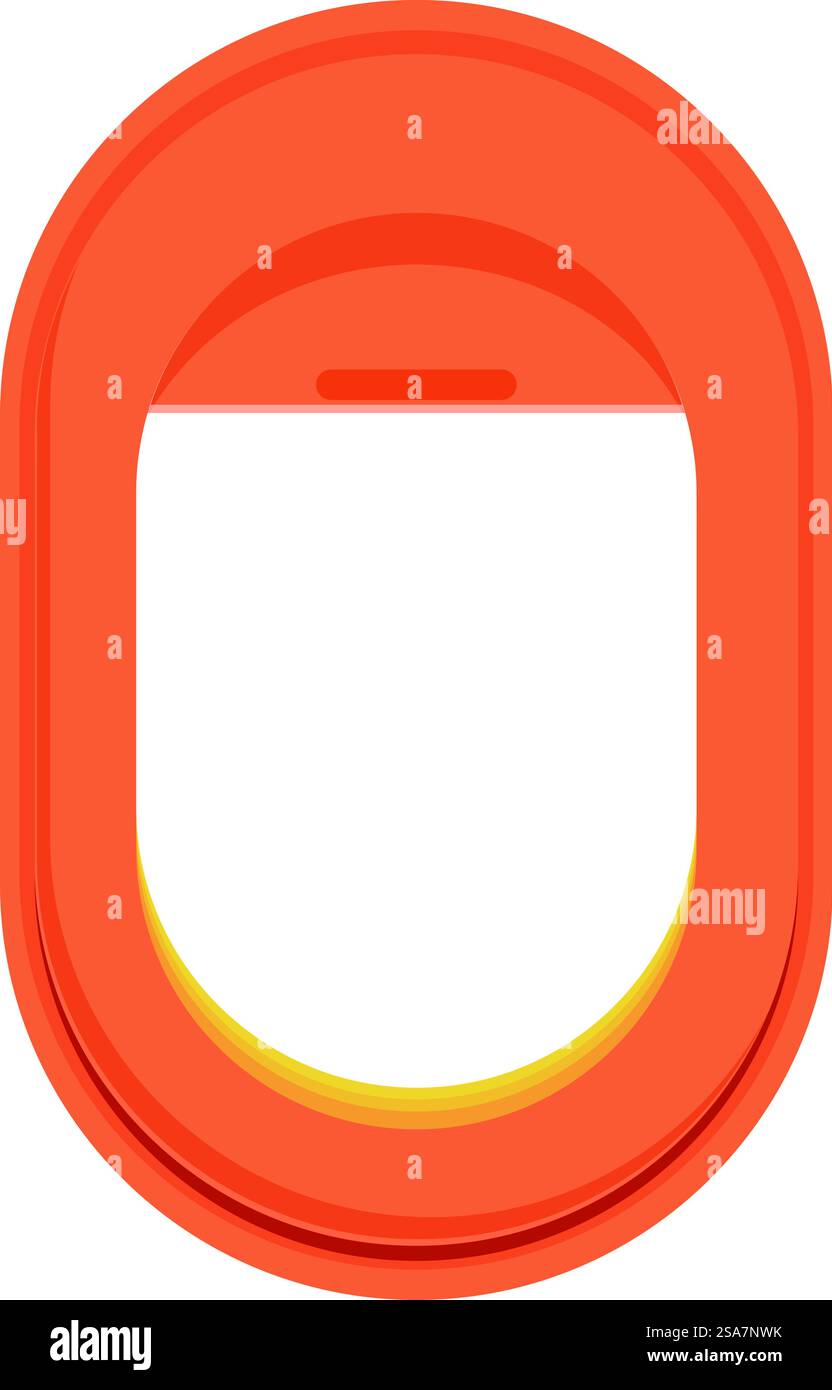 Airplane window is framing a clear view of the sky, inviting passengers ...