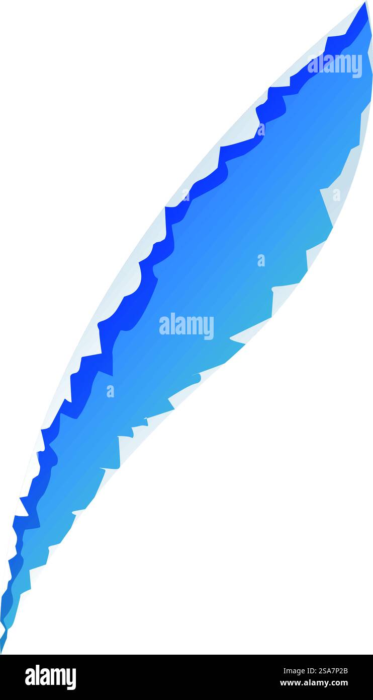 Blue feather pen is depicted hi-res stock photography and images - Alamy