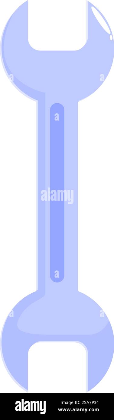 Cartoon illustration of a wrench standing upright hi-res stock ...