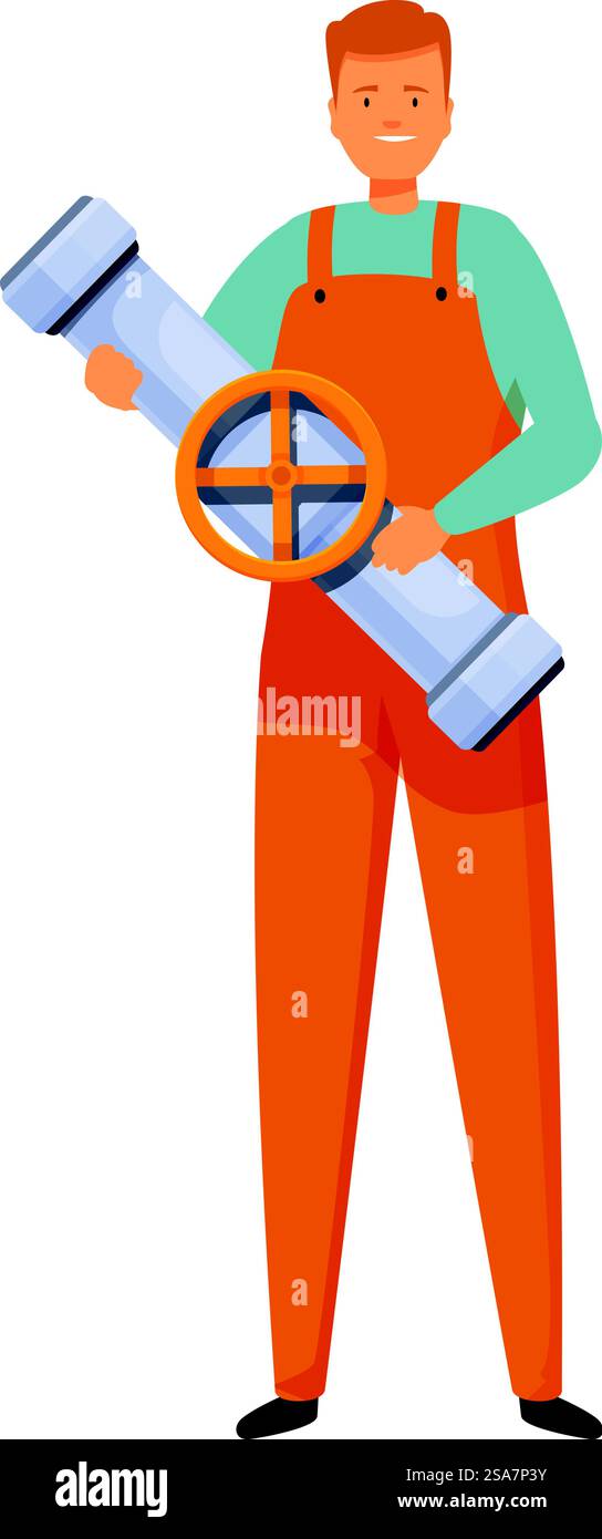 Holding pipe man in Cut Out Stock Images & Pictures - Alamy