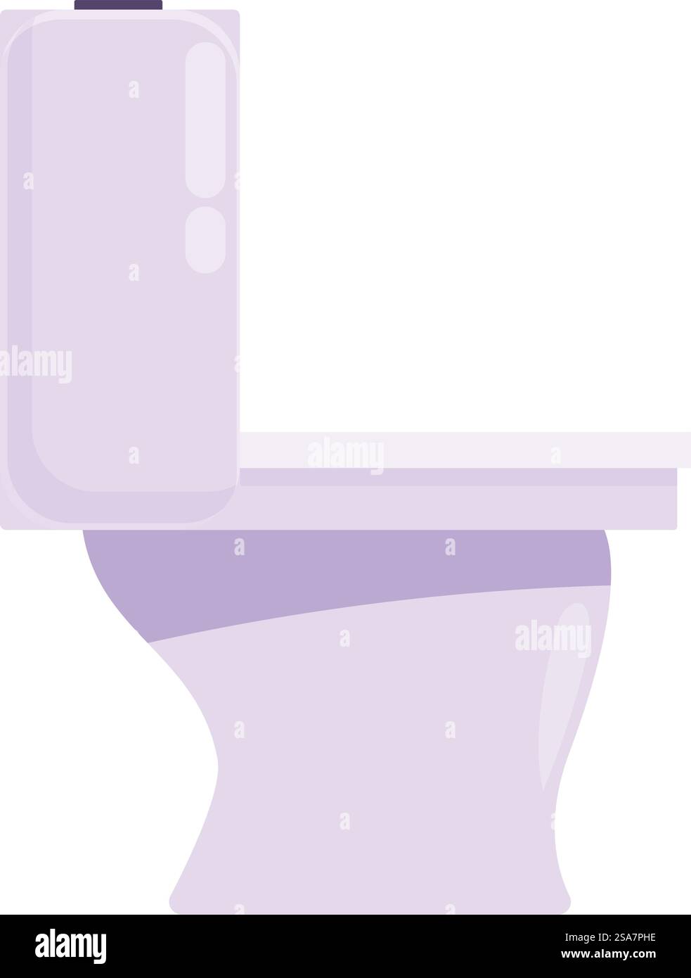 Modern toilet bowl in a minimalist design, offering a comfortable and ...