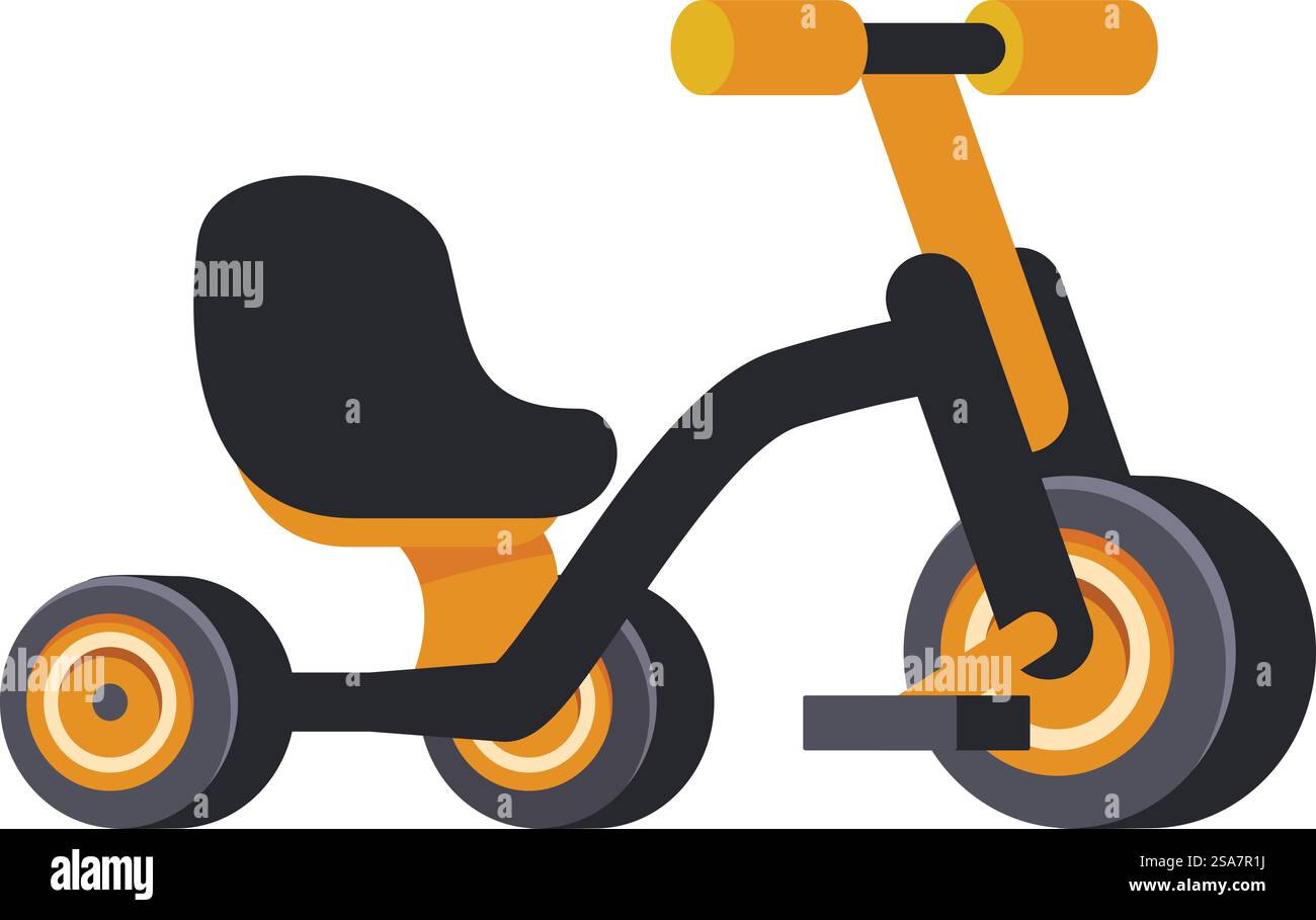 Children’s three wheeled bicycle with pedals, comfortable seat and ...