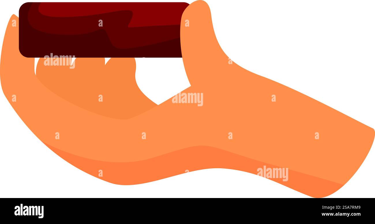 Hand holding chocolate bar, sharing concept, giving gesture, sweet ...