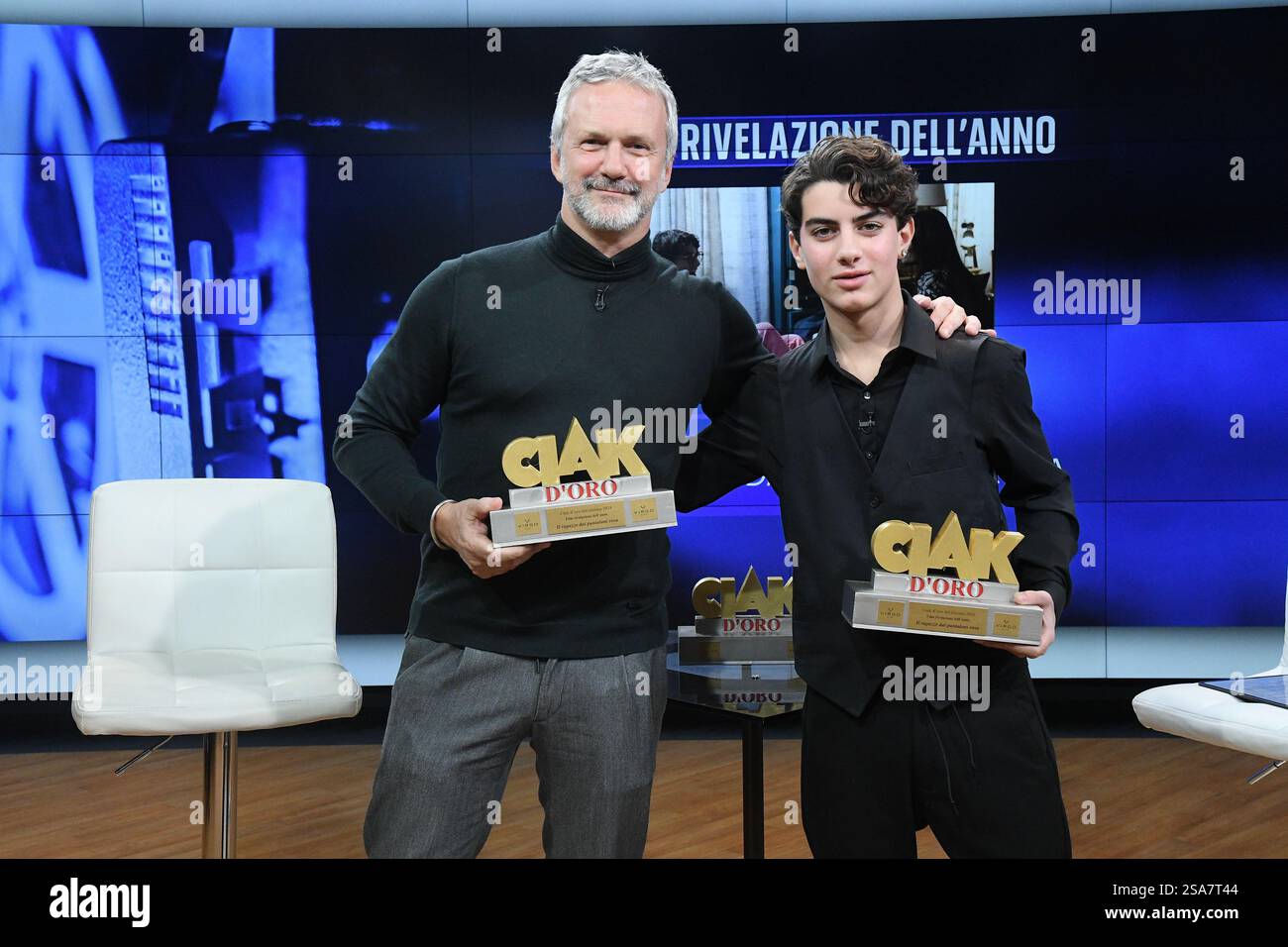 Rome, Italy. 28th Jan, 2025. Rome, Sky Studios Ciak D'Oro 2025, In the ...