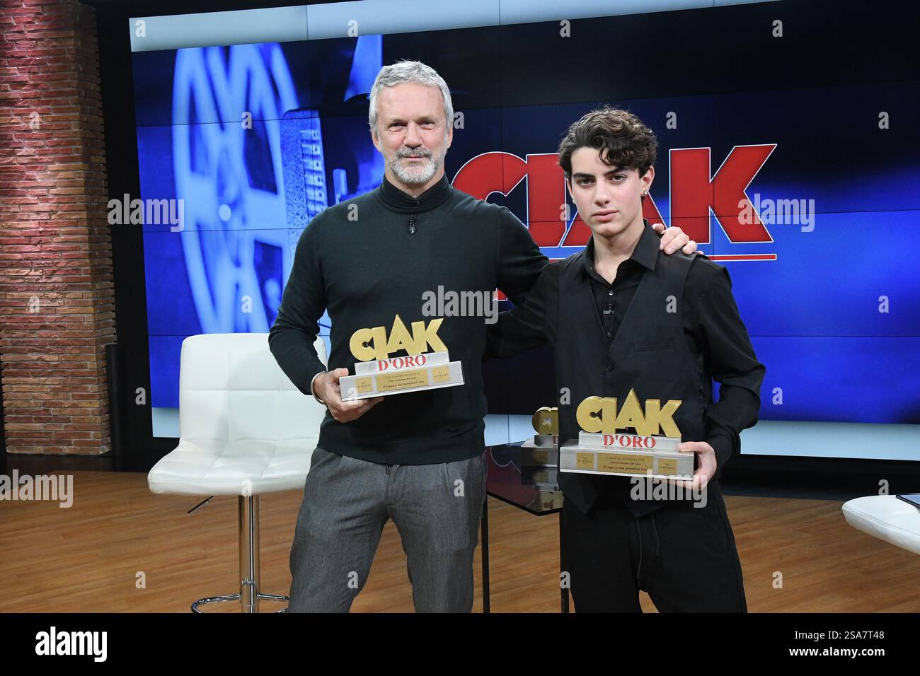 Rome, Italy. 28th Jan, 2025. Rome, Sky Studios Ciak D'Oro 2025, In the ...