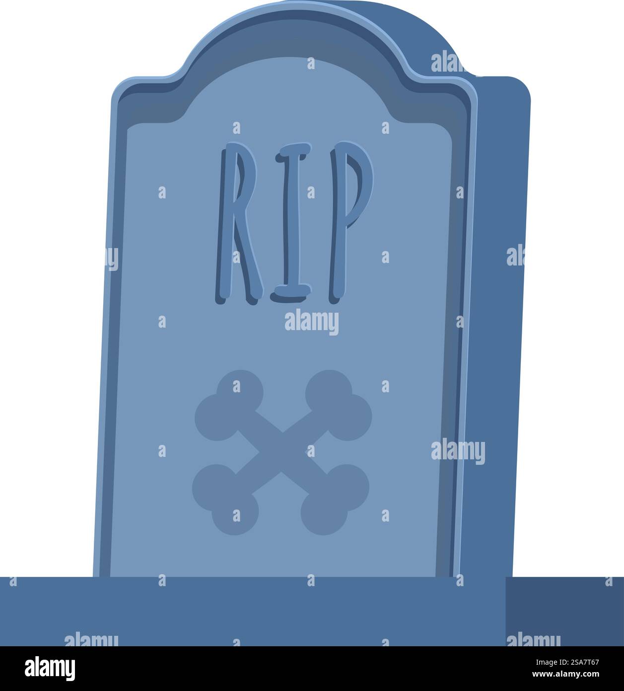 Blue tombstone casting shadow perfect for your halloween party designs ...