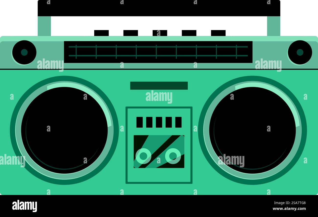 Vintage boombox playing music, bringing back the retro vibes. Vintage ...