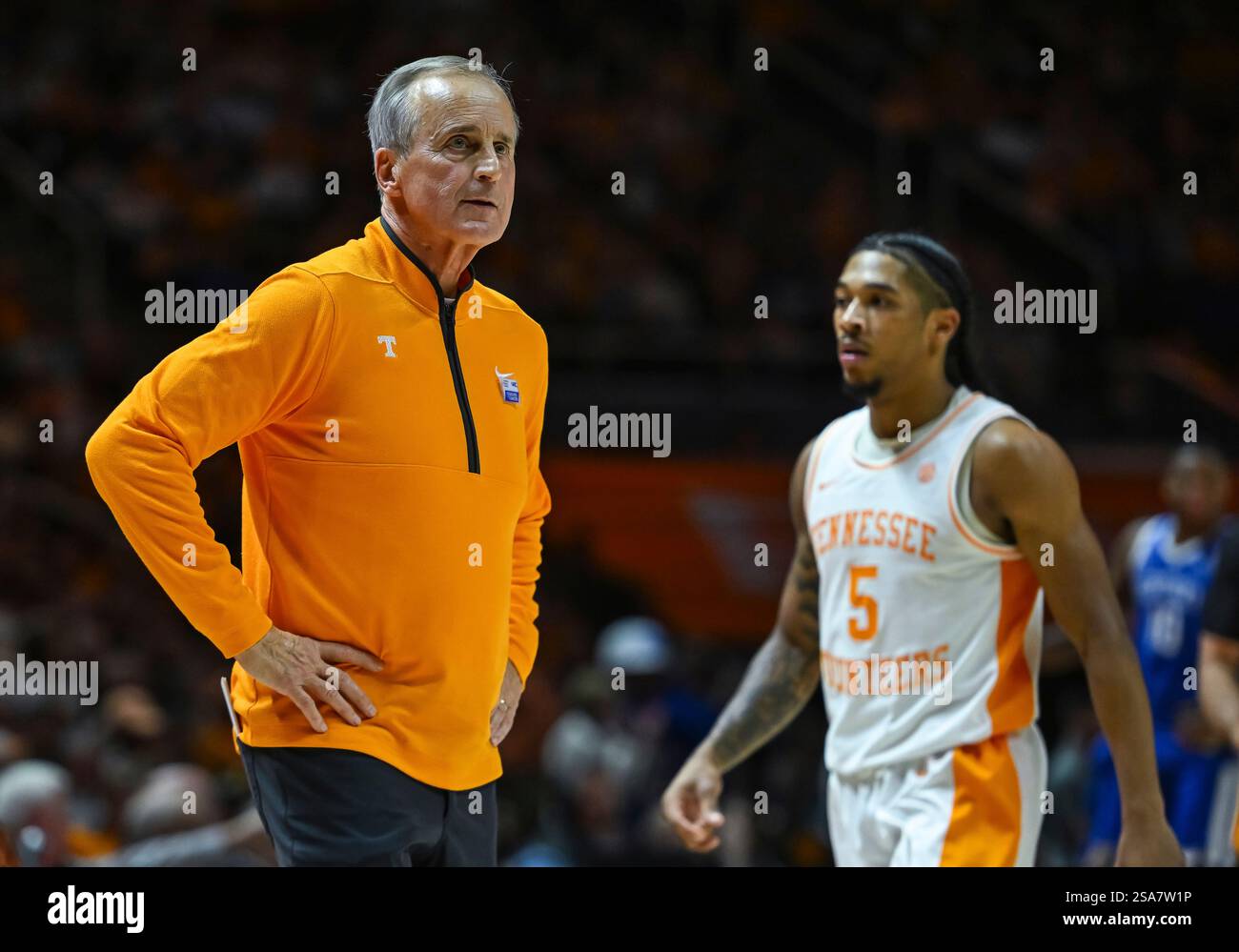 KNOXVILLE, TN - JANUARY 28: Tennessee Volunteers head coach Rick Barnes ...