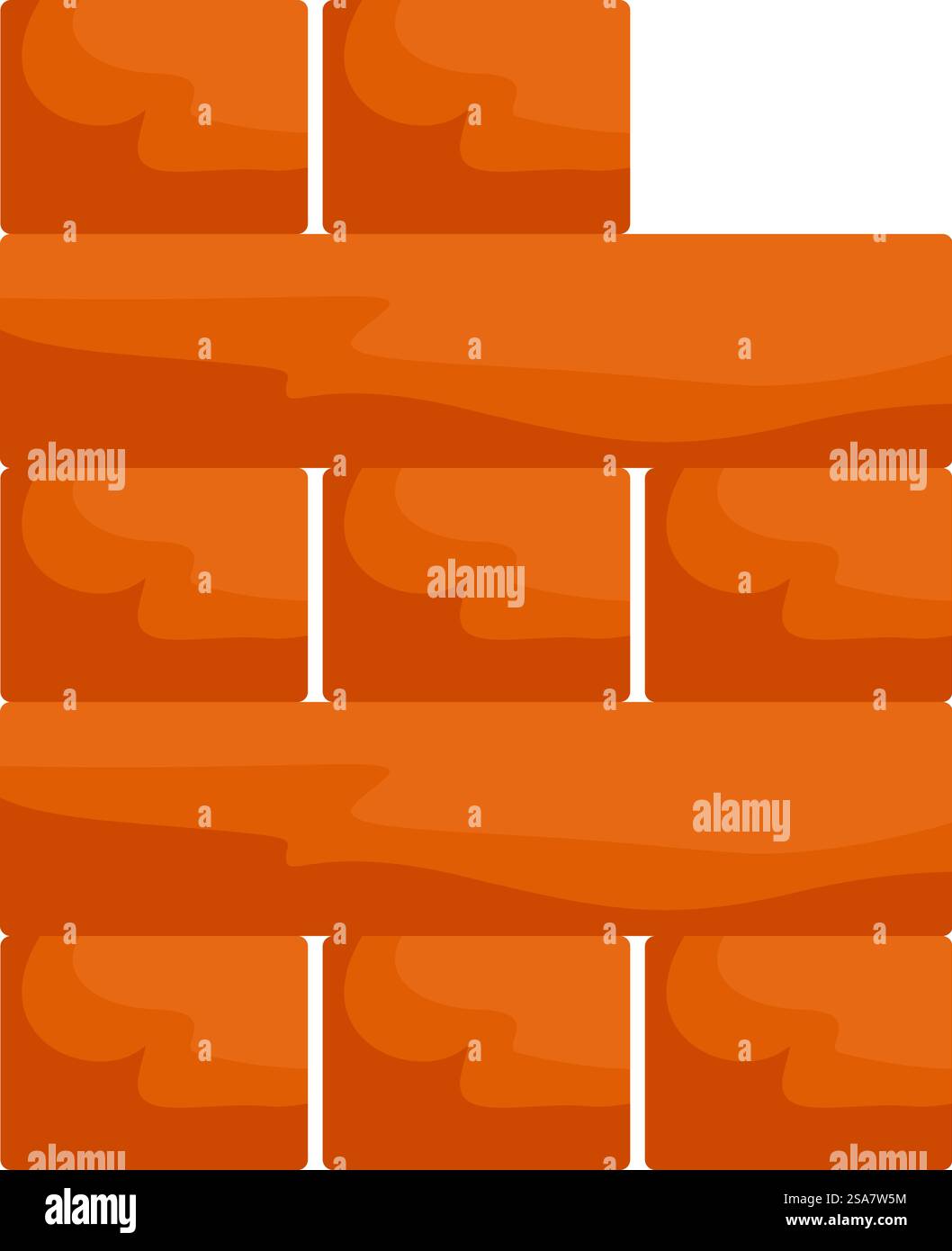 Partially built brick wall, representing construction, barriers, or ...