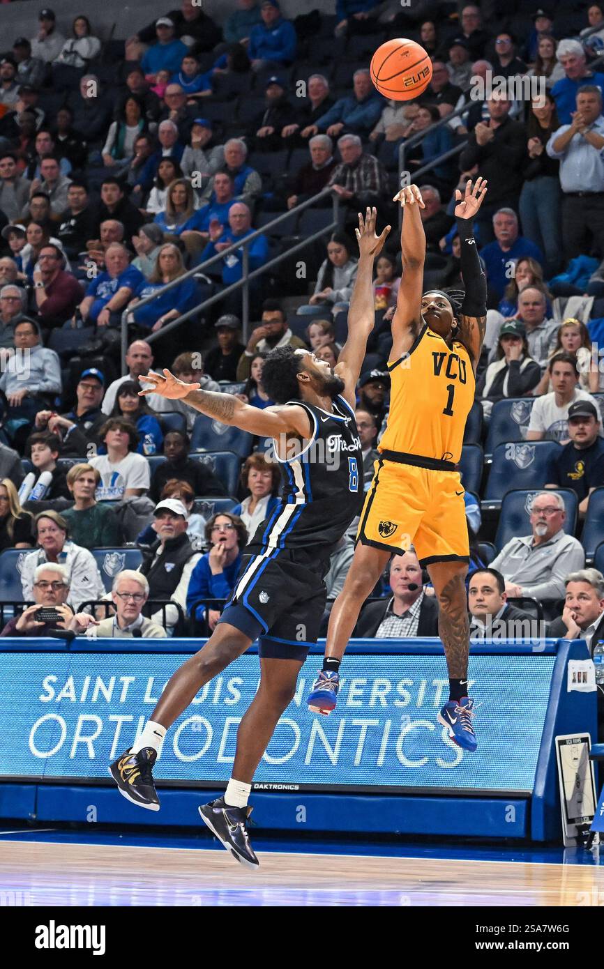 JANUARY 28, 2025: Virginia Commonwealth Rams guard Phillip Russell (1 ...