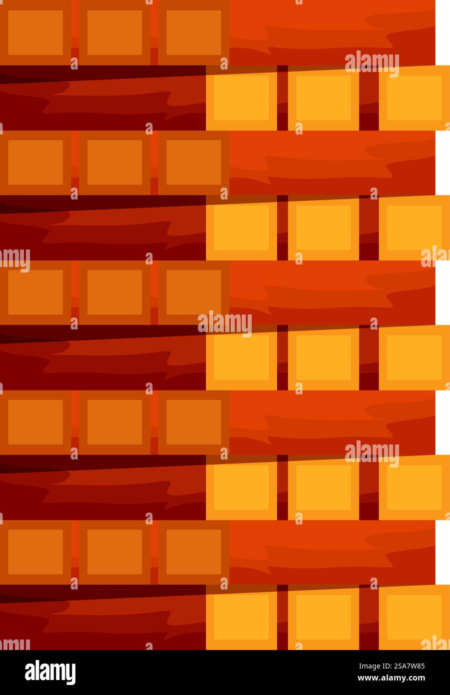 Tall stack of wooden planks forming a high wall, perfect for ...