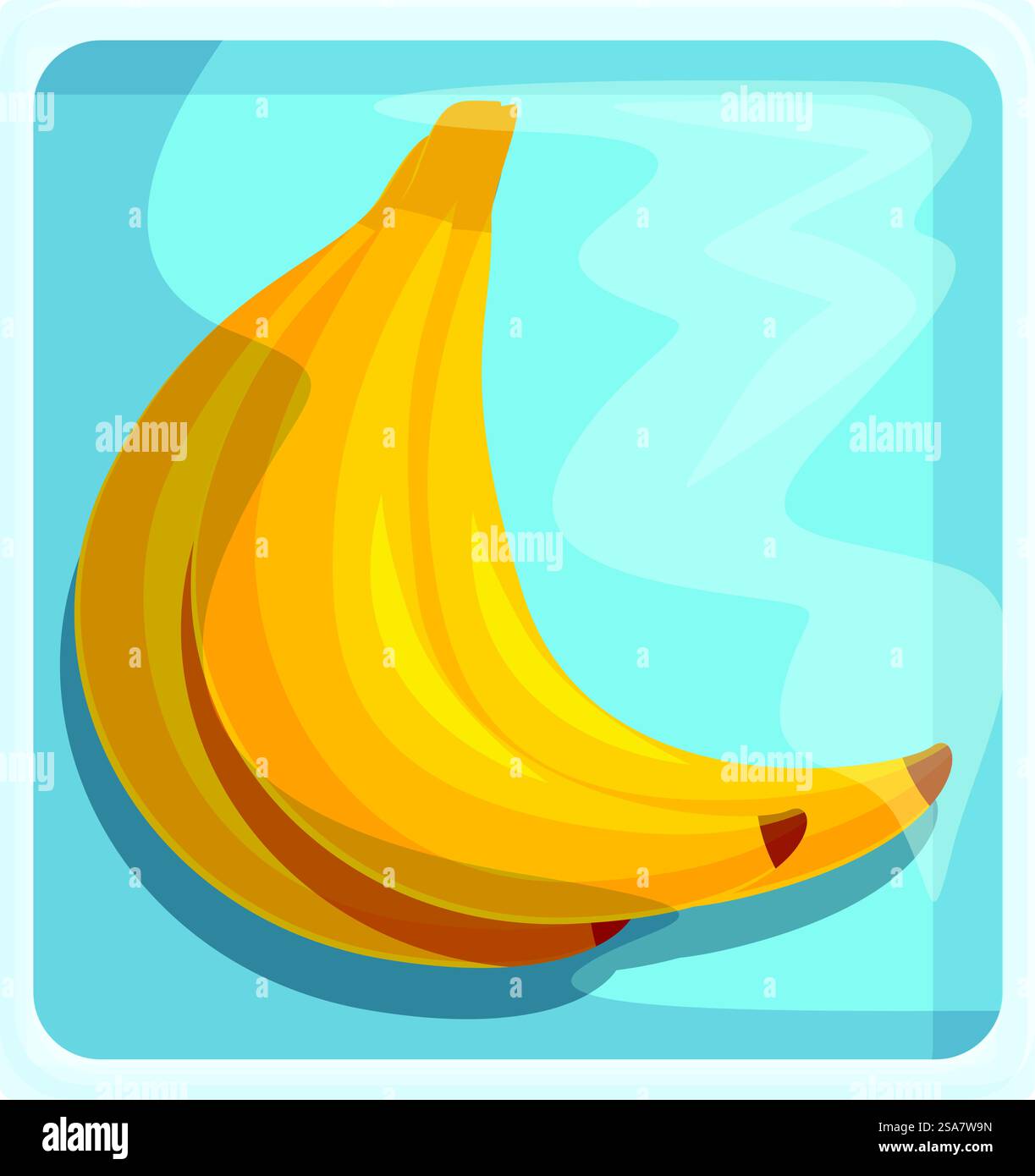 Fresh yellow banana is being vacuum packed, extending its shelf life ...